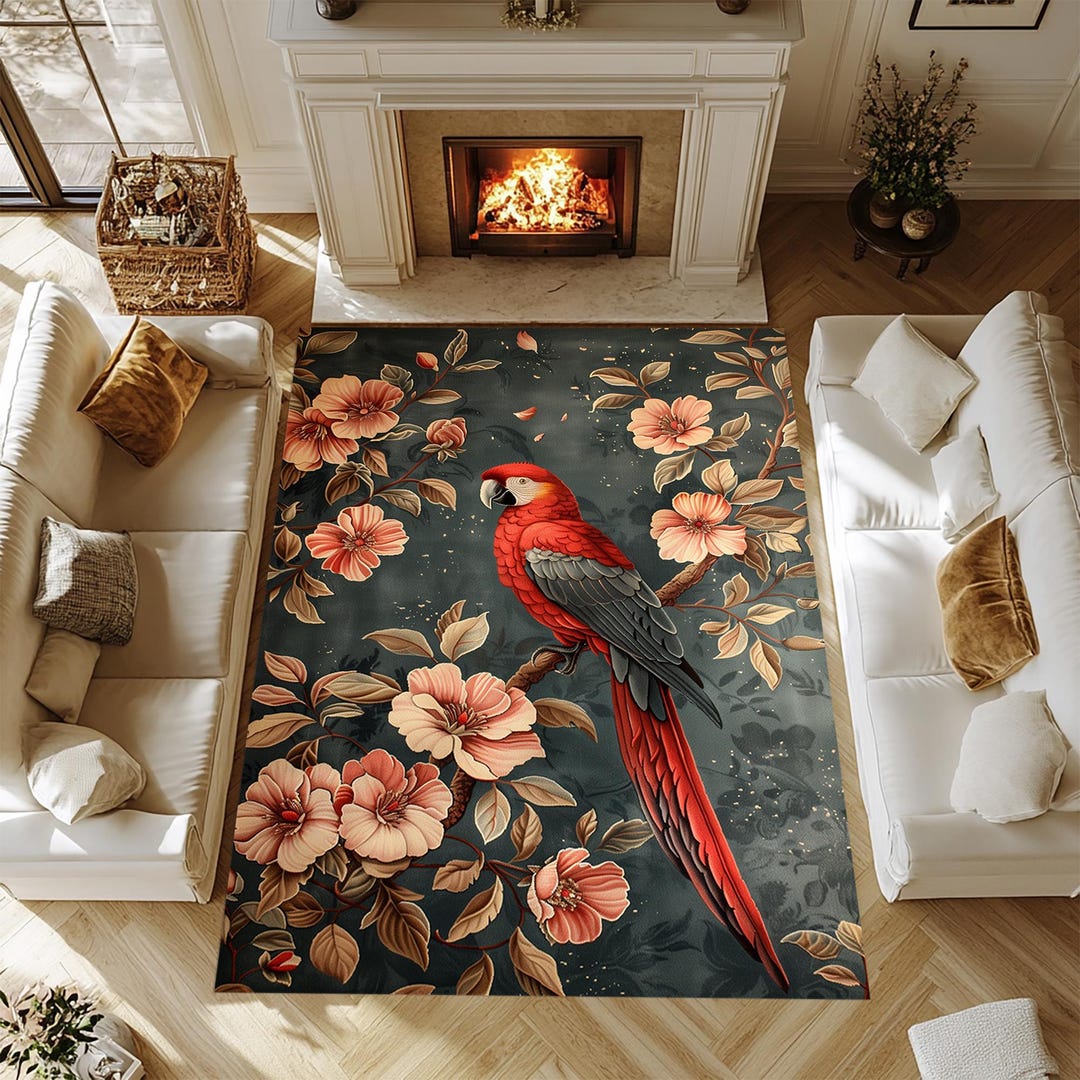 Parrot Carpet, Parrot Rug, Parrot Pattern Carpet, Parrot Pattern Rug ...