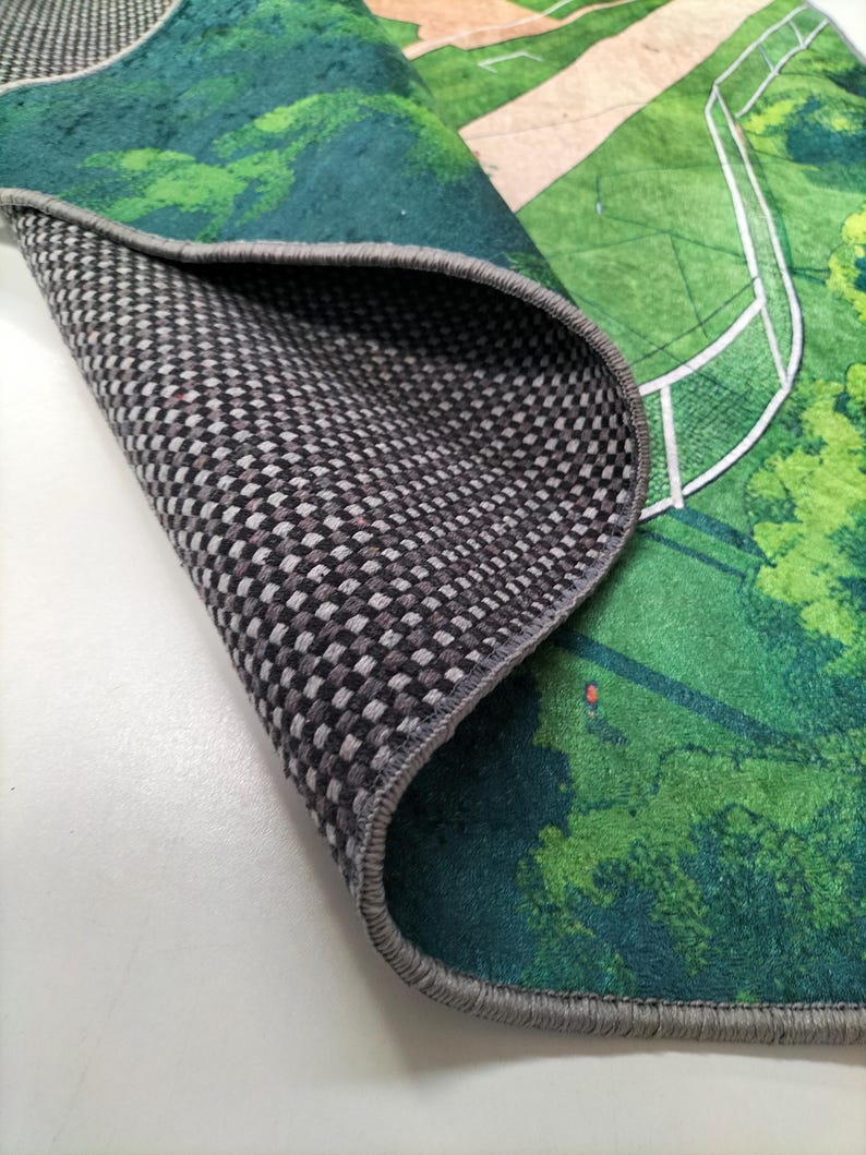 Baseball Field Rug: 3D Printed Velvet, Non-slip Cotton Base - Etsy