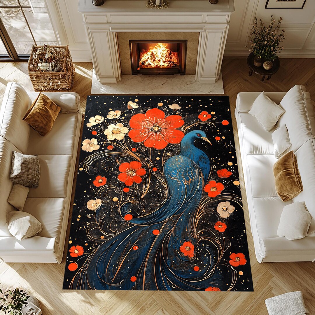 Peacock Carpet, Peacock Rug, Peacock Pattern Carpet, Peacock Pattern ...