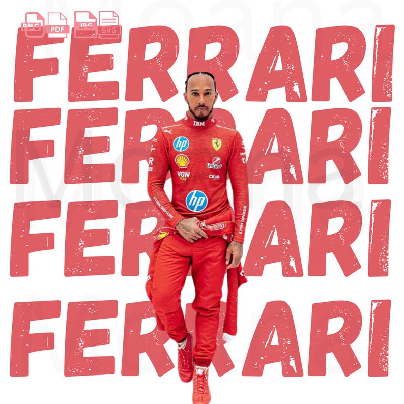 Lewis Hamilton Ferrari F1 Fan Art – Digital Download - Etsy