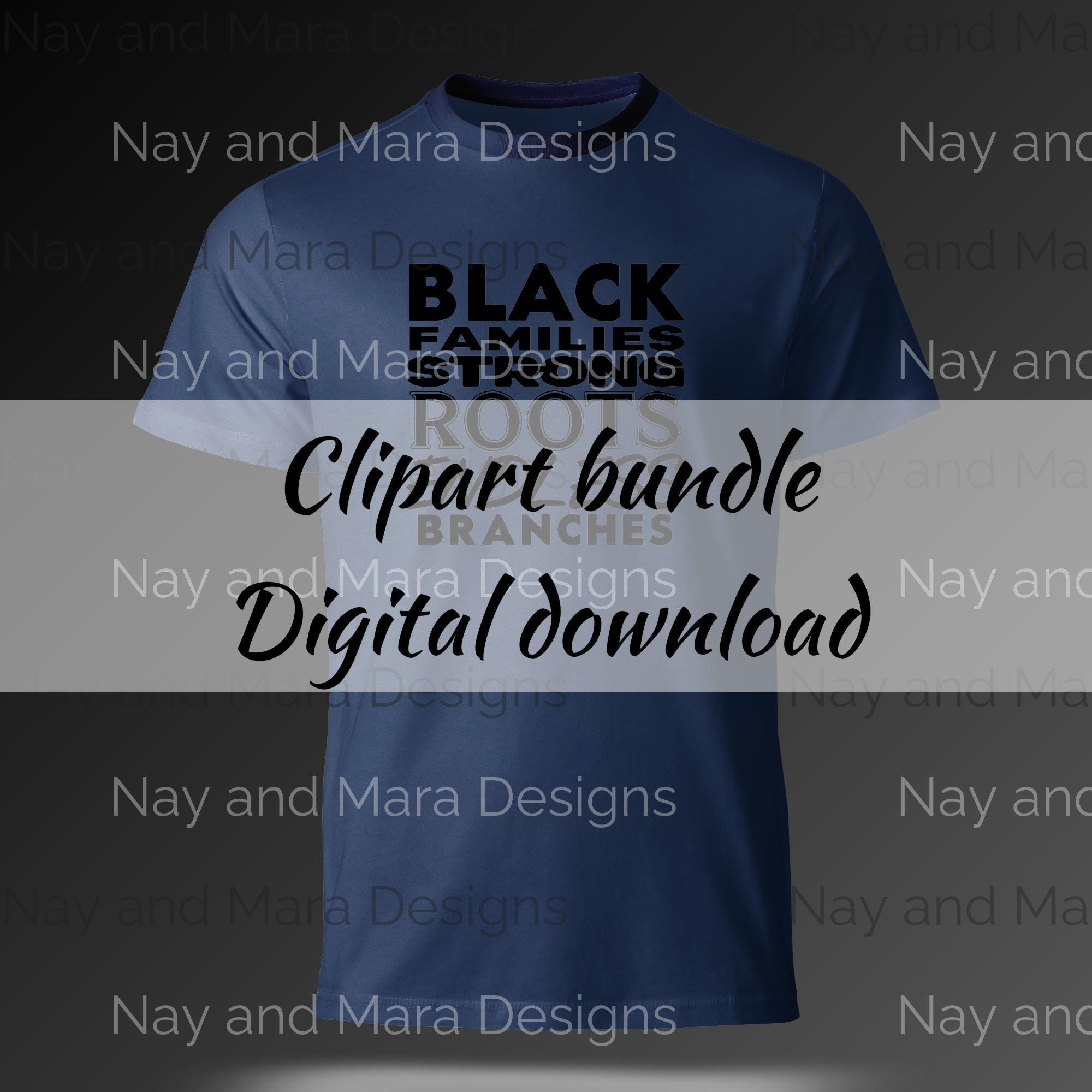 Black Family Quotes Clip Art Bundle, Family Clipart, Black Family ...