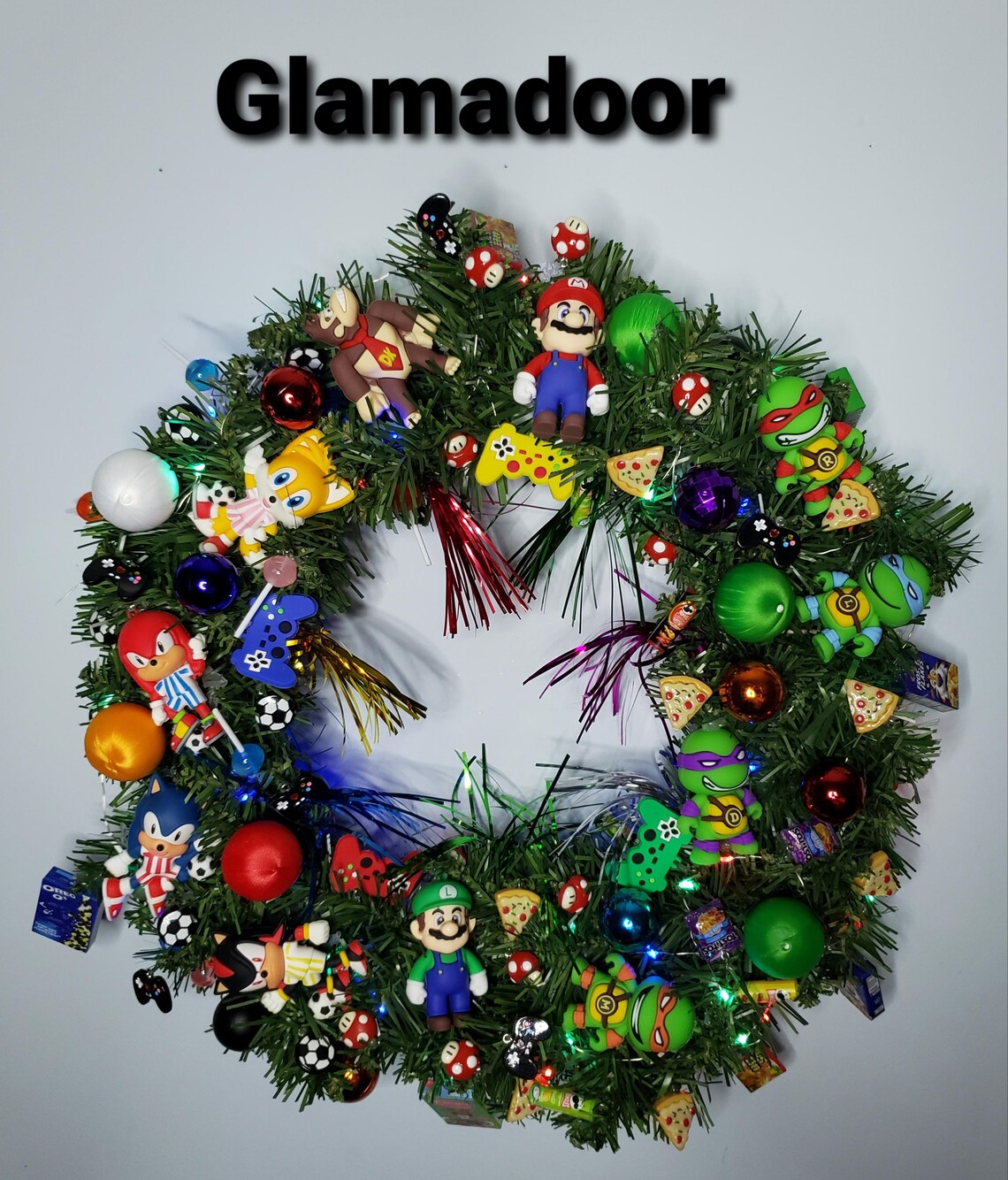Ninja Turtles X Sonic X Mario Door Wreath for Birthday Christmas or Any ...