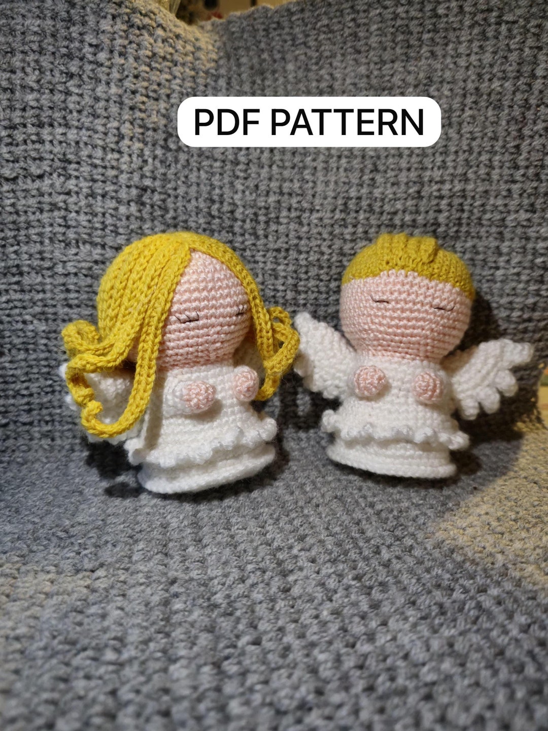 English 2-in-1 Crochet Angel Amigurumi Pattern - Elegant Christmas ...