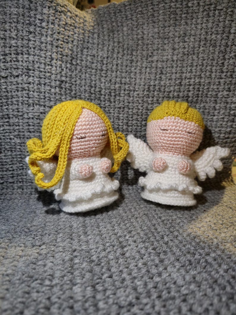Crochet Angel Amigurumi Pattern PDF, 2-in-1 Christmas Angel & Guardian ...