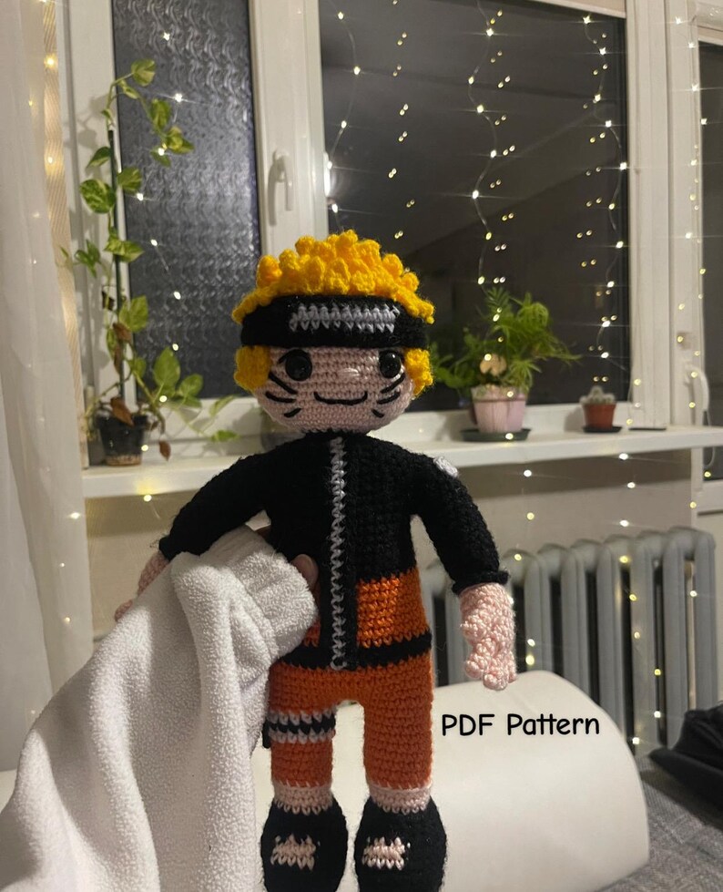 Naruto Amigurumi. Crochet Pattern PDF. Anime Character DIY. Plush Toy ...