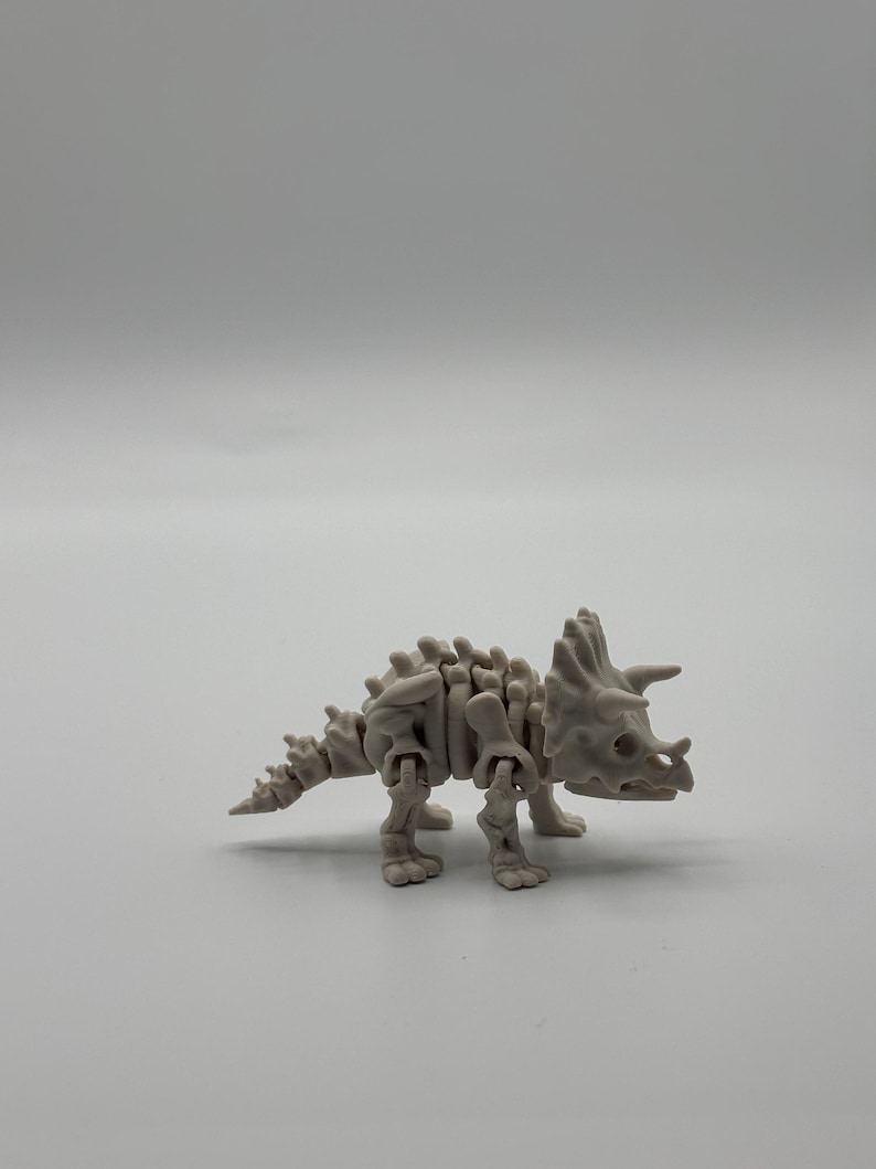 3D Printed Articulated Skeleton Dinosaur | Mini Fidget Animals - Etsy