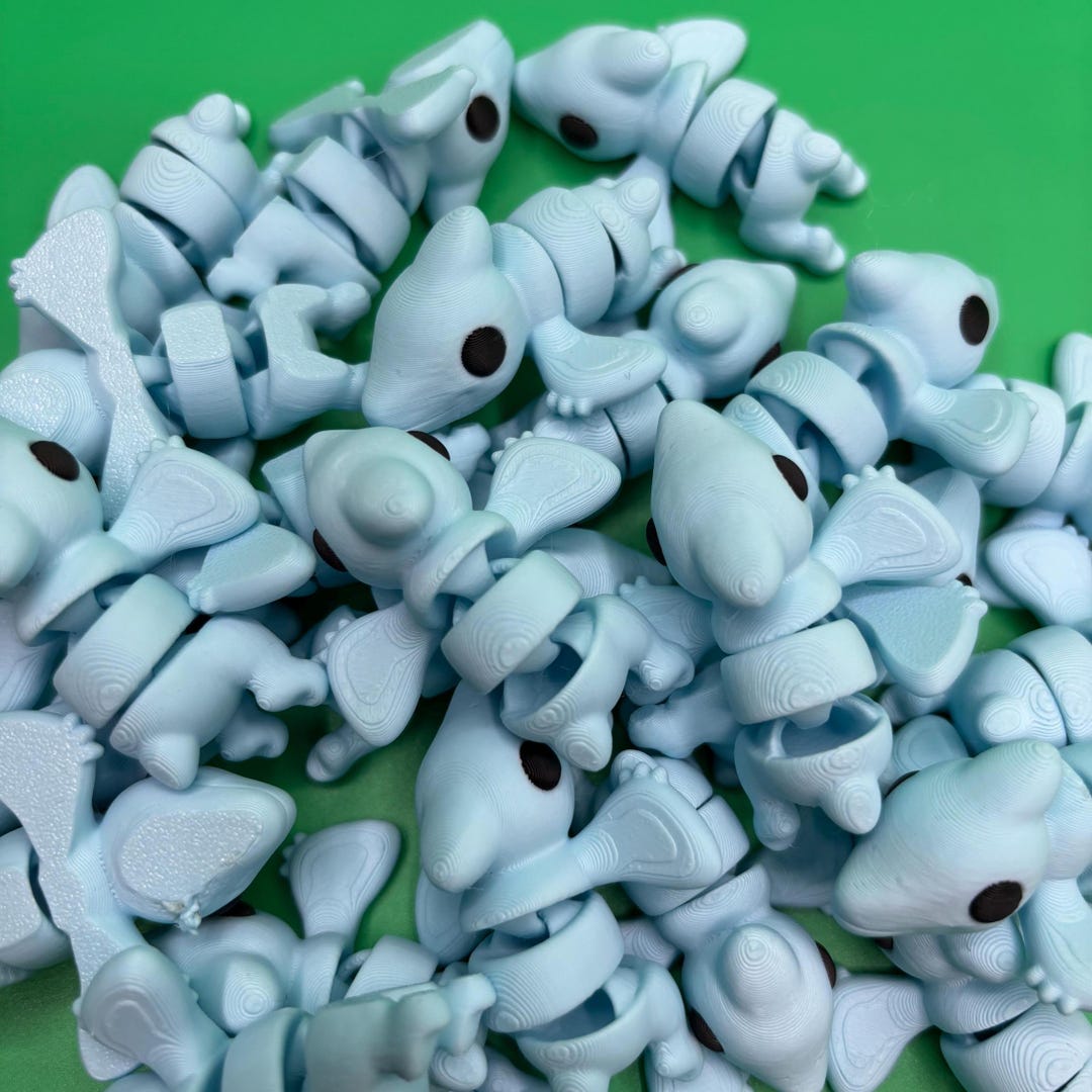 3D Printed Pterodactyls | Baby Pterodactyls | Blue Pterodactyls - Etsy