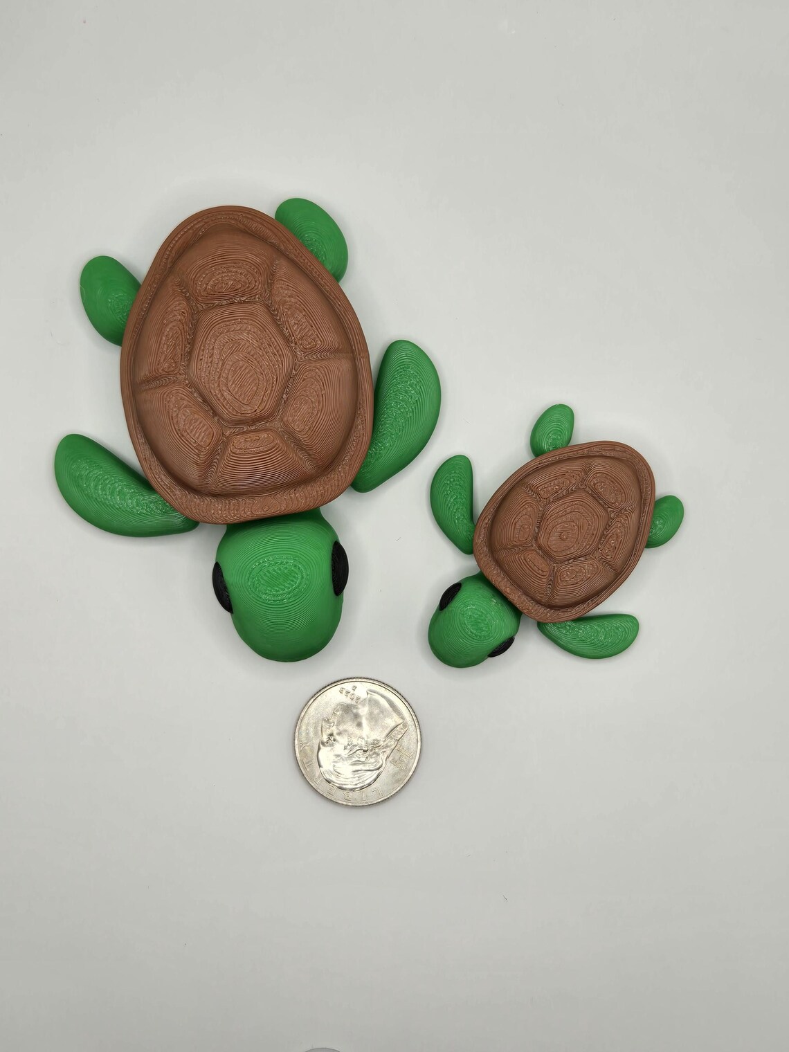 Mini Flexi Sea Turtles | Fidget Toys | Collectable | ZOU3D | 3D Printed ...