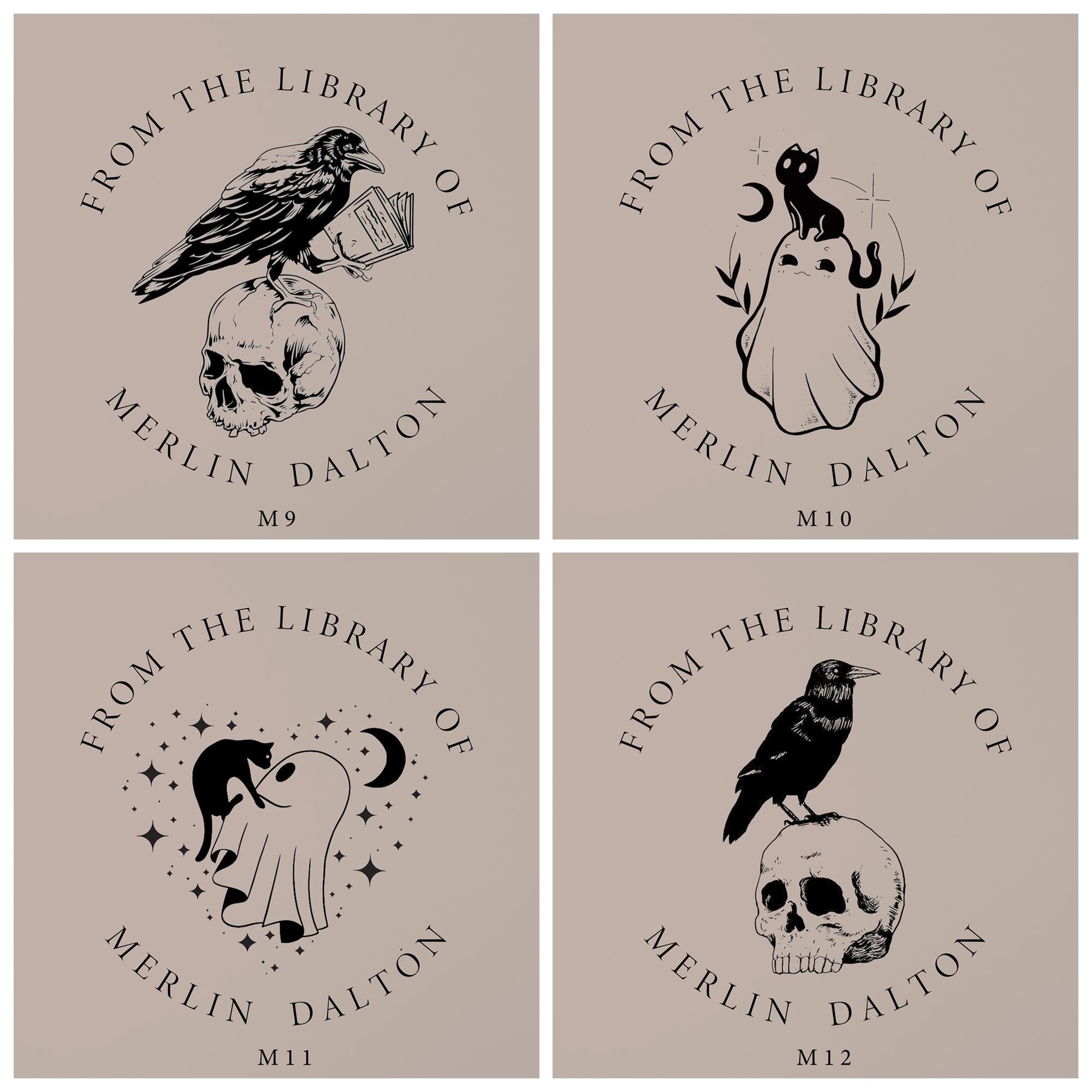 Personalized Skull Book Embosser|custom Library Stamp|book Lover Gifts ...