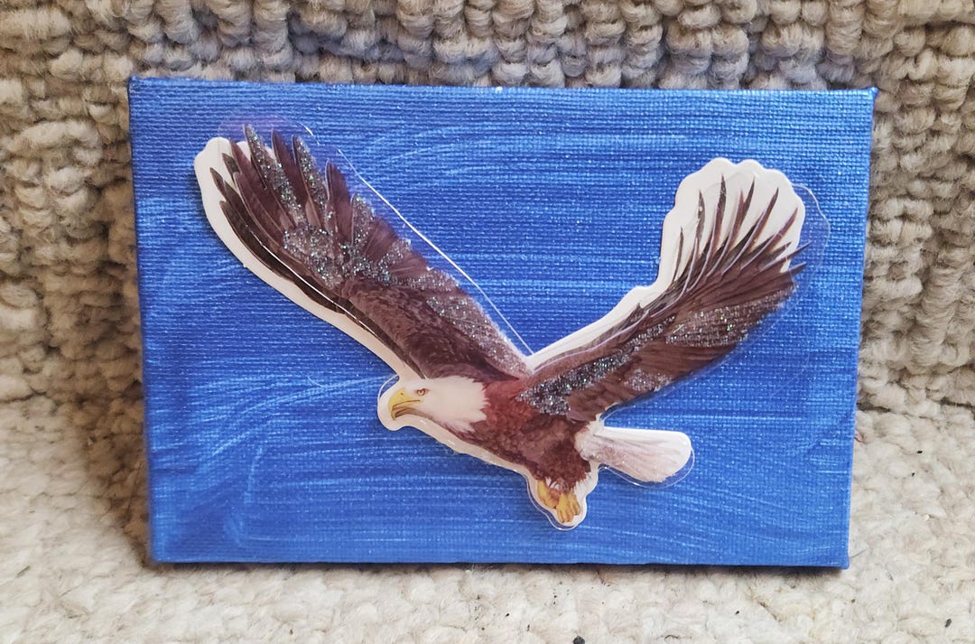Bald Eagle Miniature Portrait - Etsy