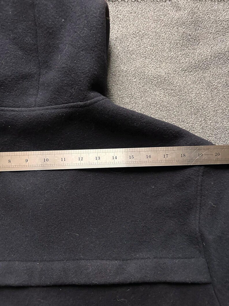 Vintage French Wool Blend Duffle Coat for Men, Classic Toggle Coat ...