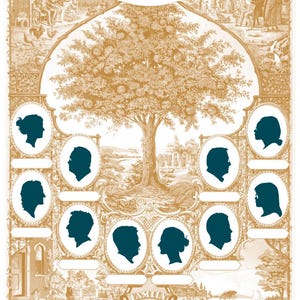 Family Tree Vintage Illustration - Etsy