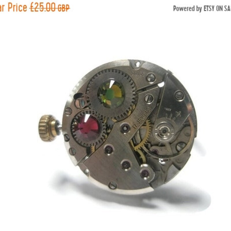 Watch Movement Ring - Etsy