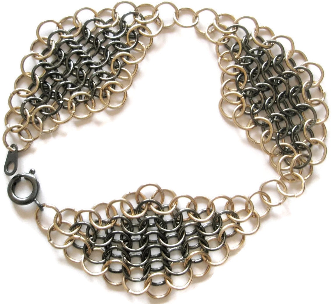 European 4 in 1 Chain Maille Bracelet - Etsy
