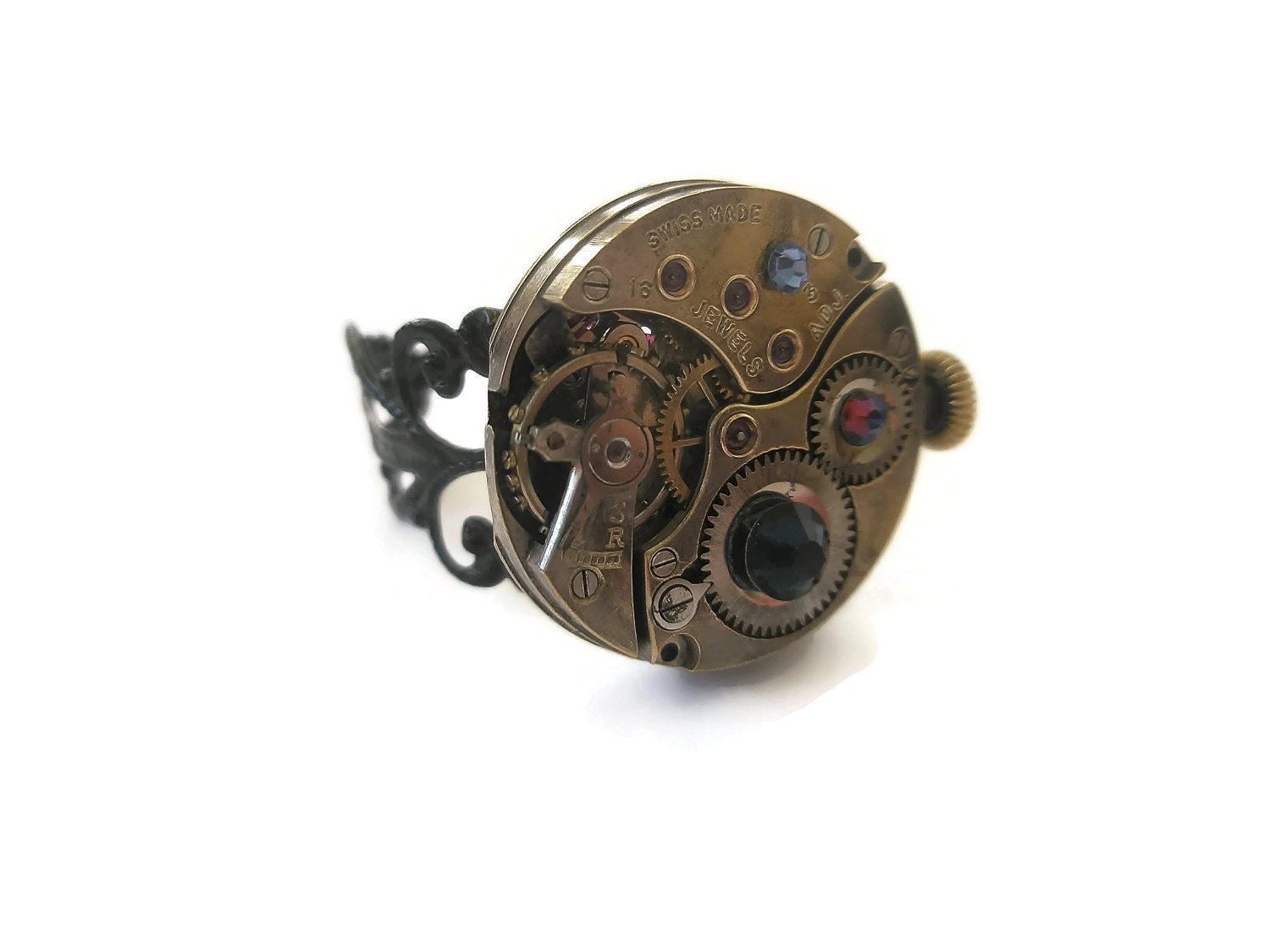 Steampunk Ring Victorian Jewellery Vintage Watch Movement - Etsy