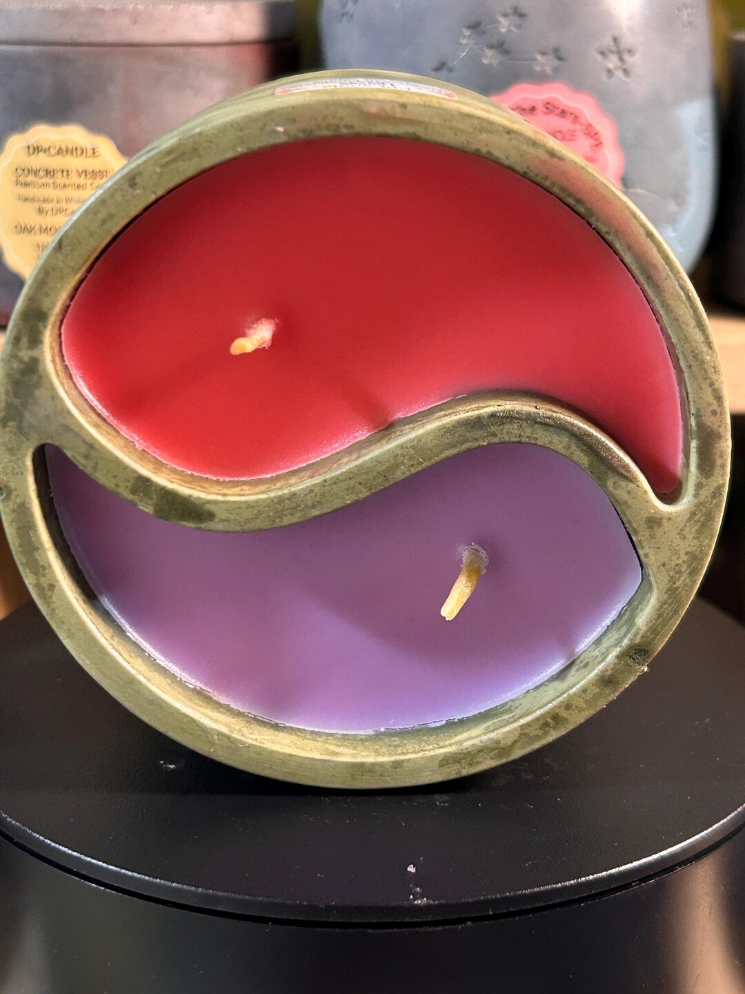 A Zen Style Plaster Concrete Vessel/two Scents “leaves+iced Vanilla ...