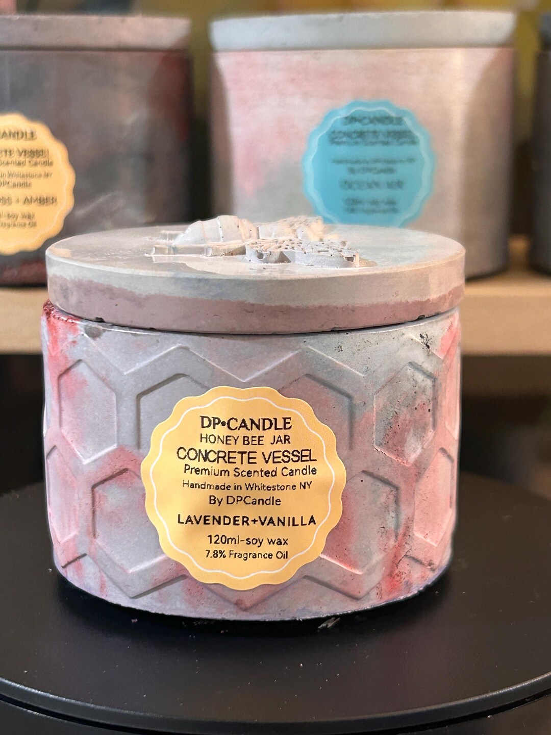 Honeybee Cement Plaster Container/scented Candle for Friends Gift of ...