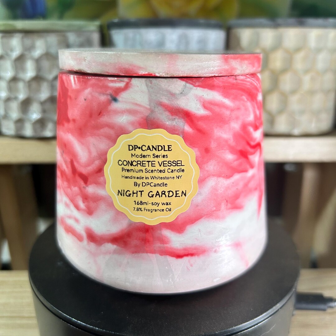 Container Cement Candle Plus Night Garden Fragrance Aroma for Tub Soak ...