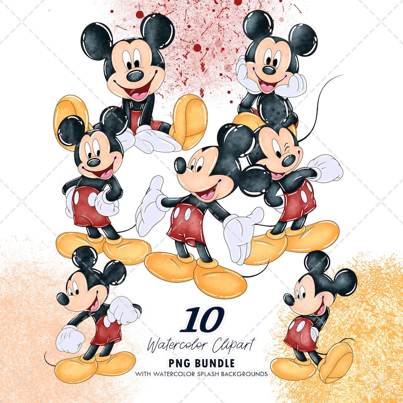 Watercolor Mouse Stickers - Etsy
