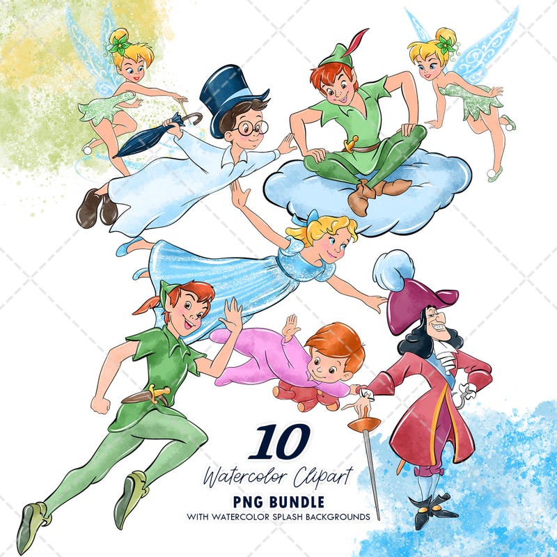 Peter Pan Clipart - Etsy