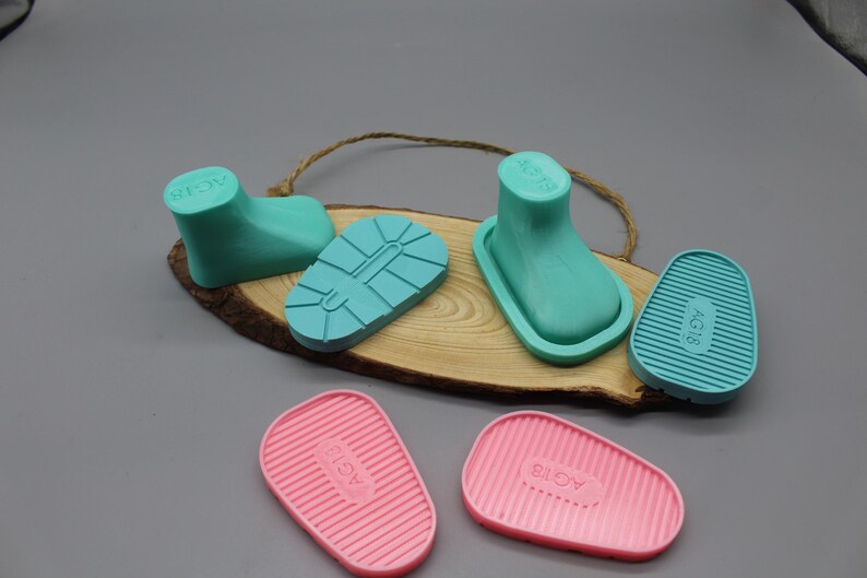 American Girl Doll Shoe Molds & Patterns and Soles: 18in Doll (digital ...