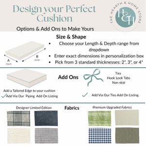 Custom Bench Cushion With High Performance Fabric Crypton Kitchen ...