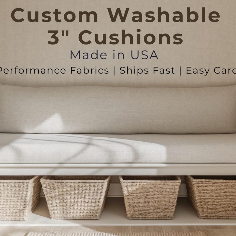 Washable Bench Seat - Etsy