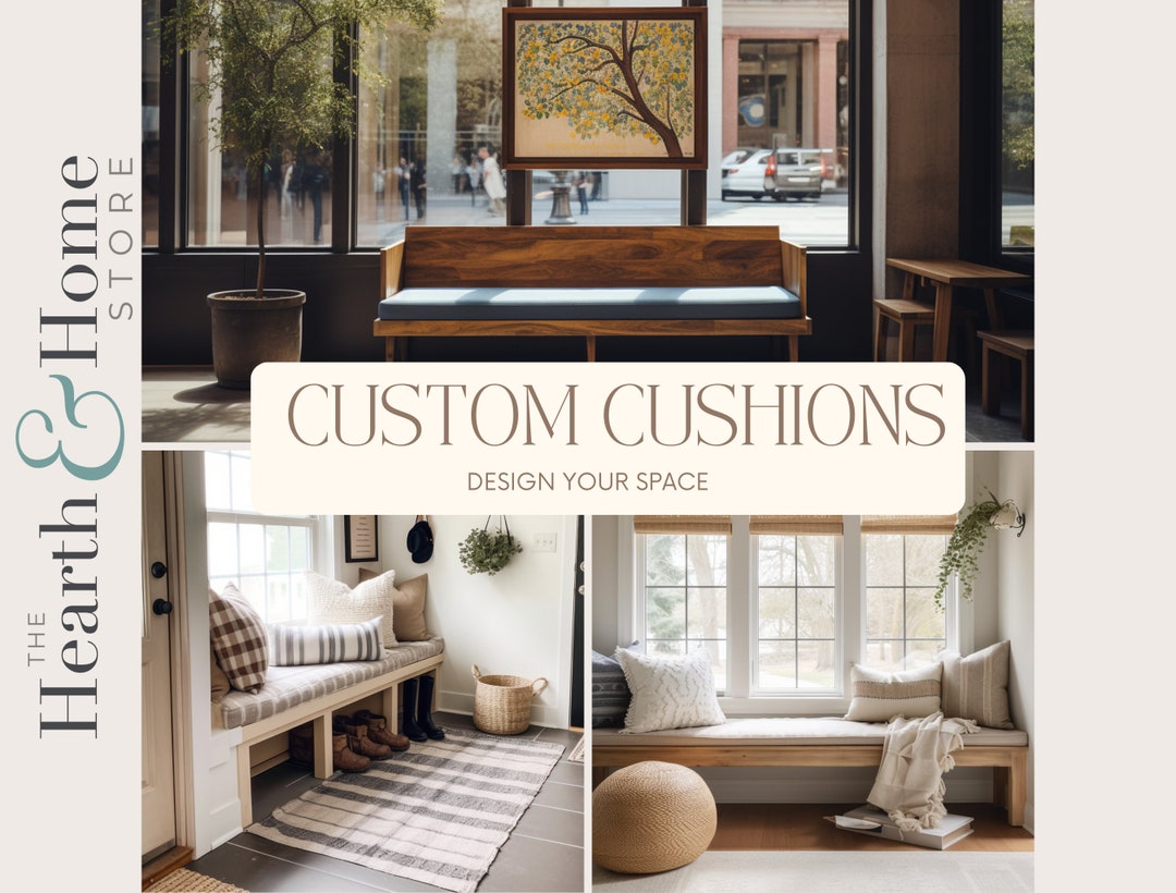 3 Custom Bench Seat Cushion 3 Thick, Indoor Window Seat Cushion From ...