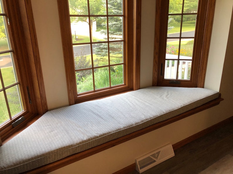 Custom Trapezoid Bay Window Seat Cushion With Cording - Etsy