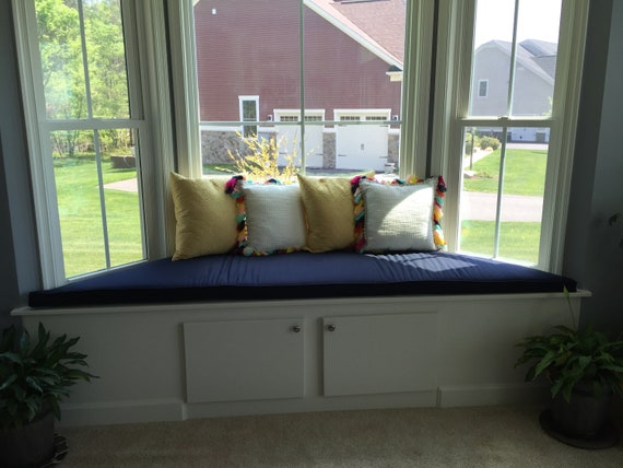 Custom Sewn Bay Window Seat Cushion With Cording Playroom - Etsy