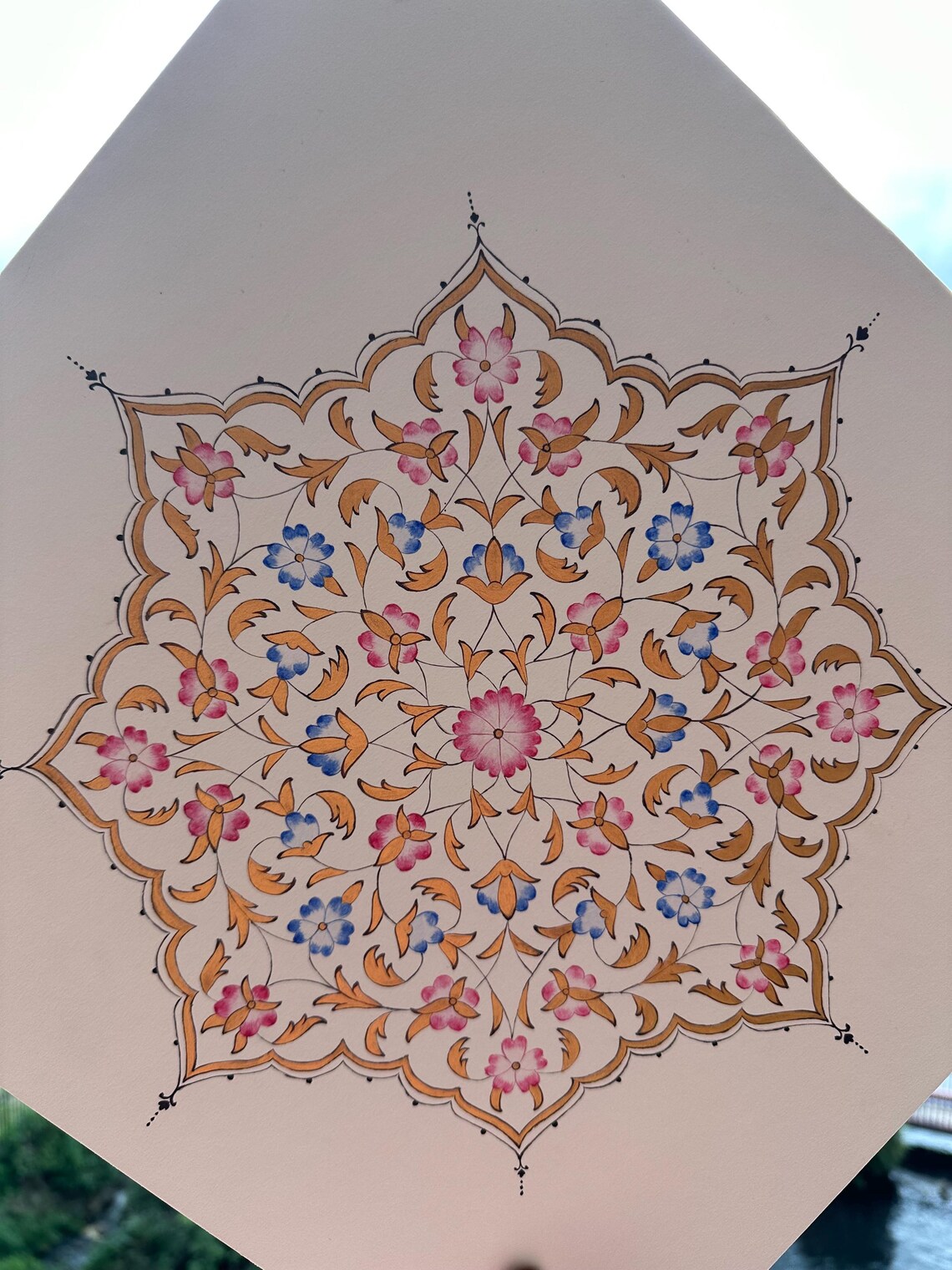 Islamic Wall Art, Traditional Home Decor, Illuminated, Hand Painted Art ...