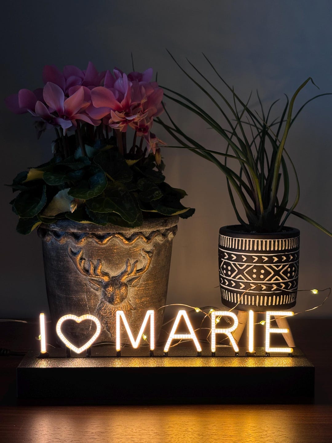 Custom Name LED Light Sign – Personalized Romantic Gift, Bedroom Decor ...