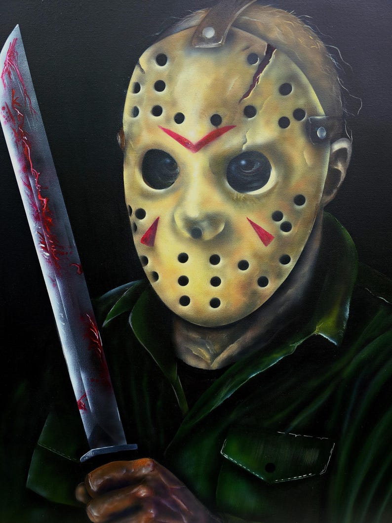 A4 Masked Horror Killer Art Print – Slasher Wall Art – Dark Horror ...