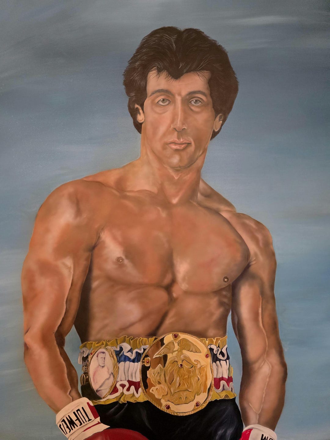 A3 Print of Rocky A3 Print of Boxing Champion Portrait – Movie Inspired ...