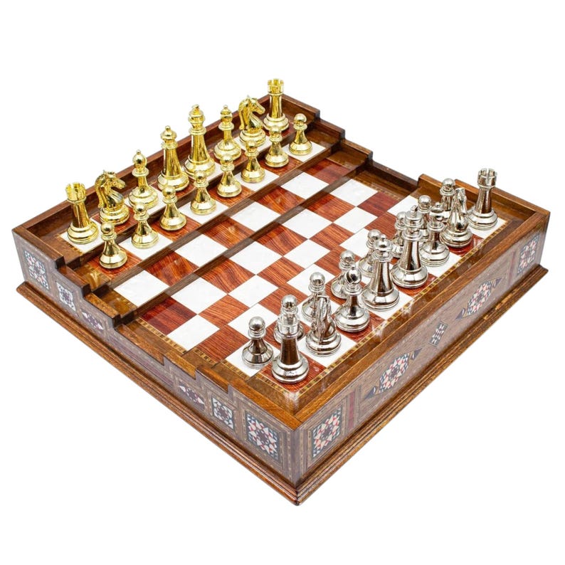 Handmade Arena Chess Board With Classic Chess Pieces A Timeless Delight ...