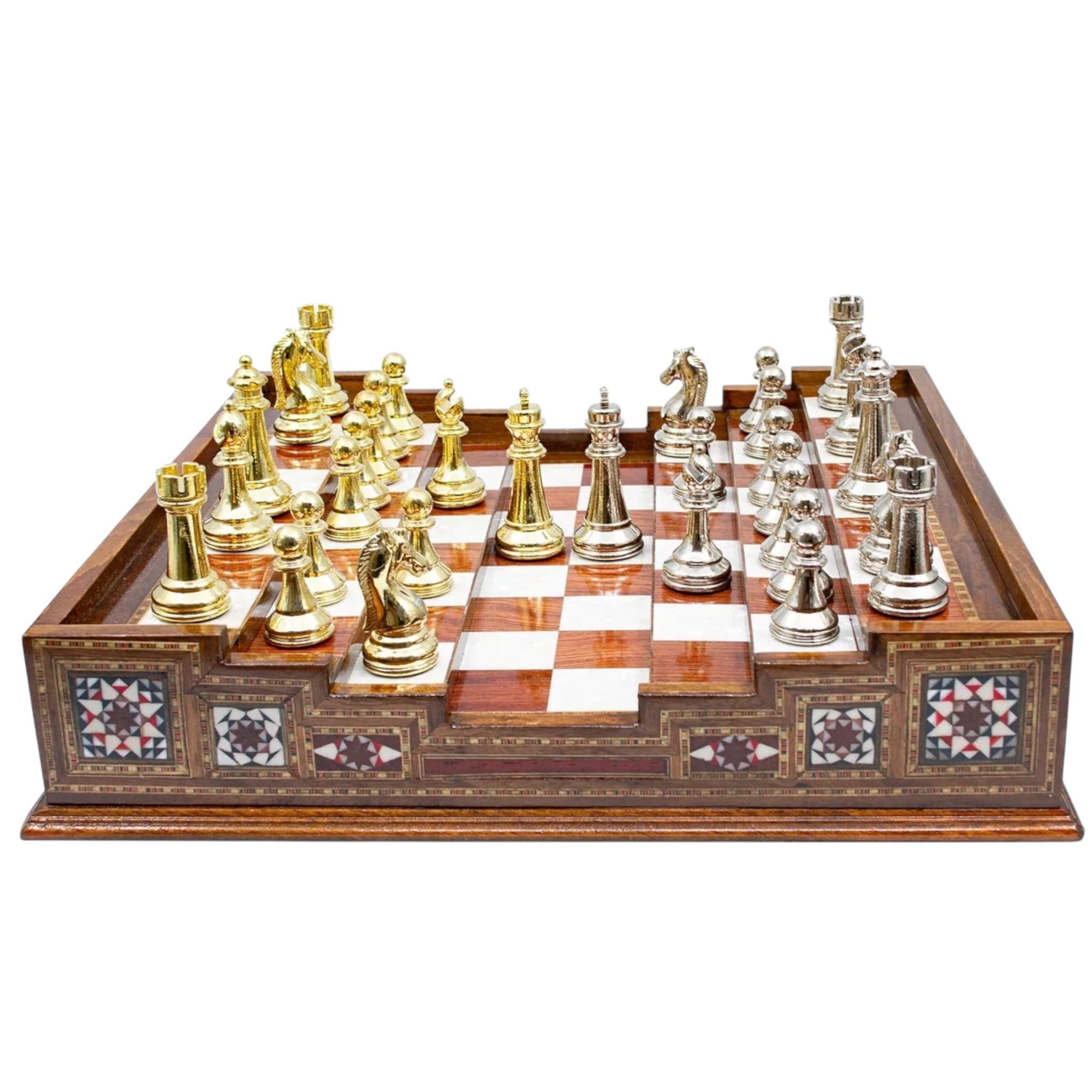 Handmade Arena Chess Board With Classic Chess Pieces A Timeless Delight ...