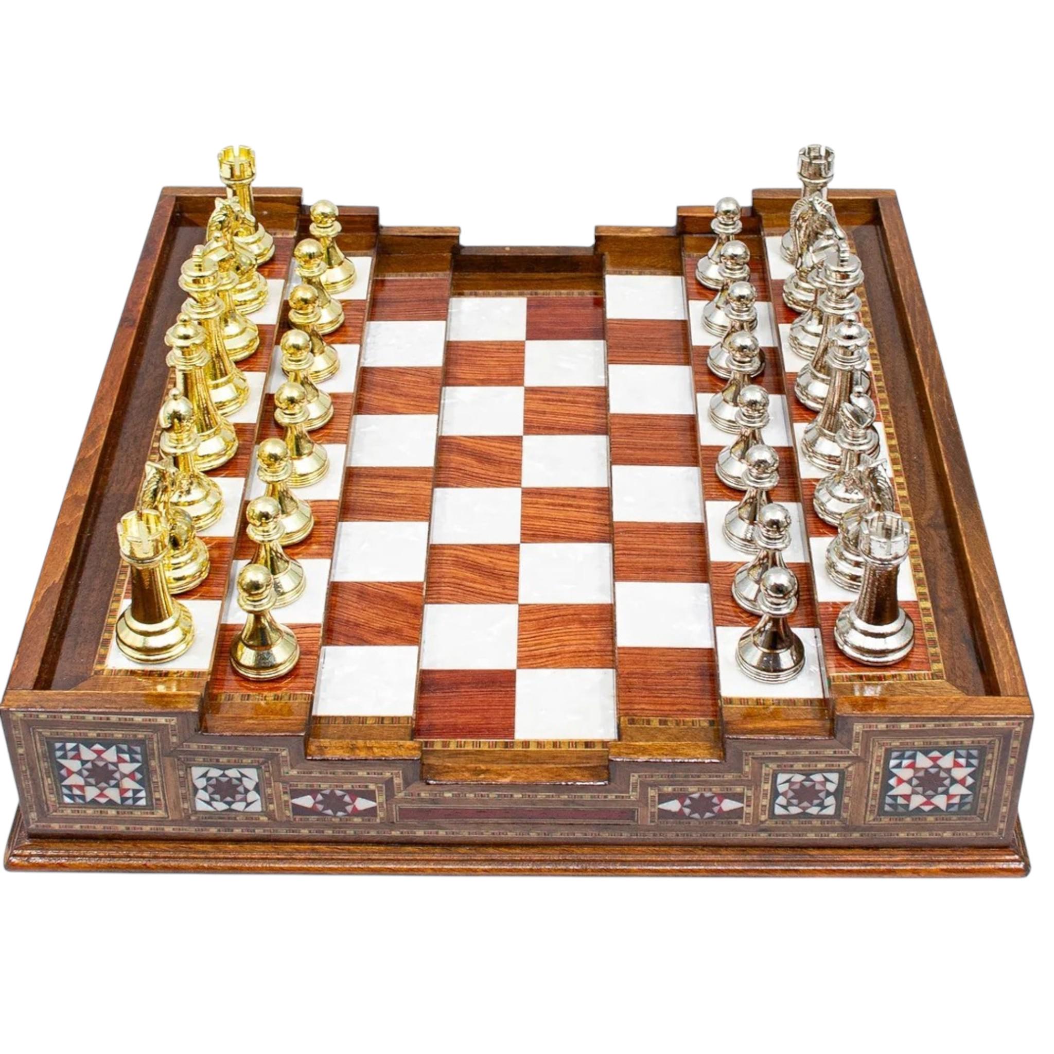 Handmade Arena Chess Board With Classic Chess Pieces A Timeless Delight ...