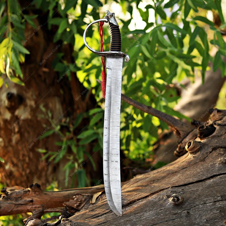 Damascus Steel Handmade Long Sword, Medieval Cosplay Viking Sword ...