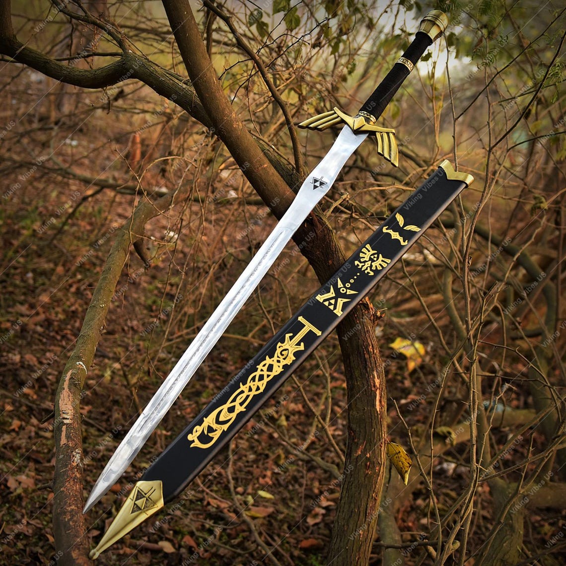 Damascus Steel Handmade Long Sword, Medieval Cosplay Viking Sword ...