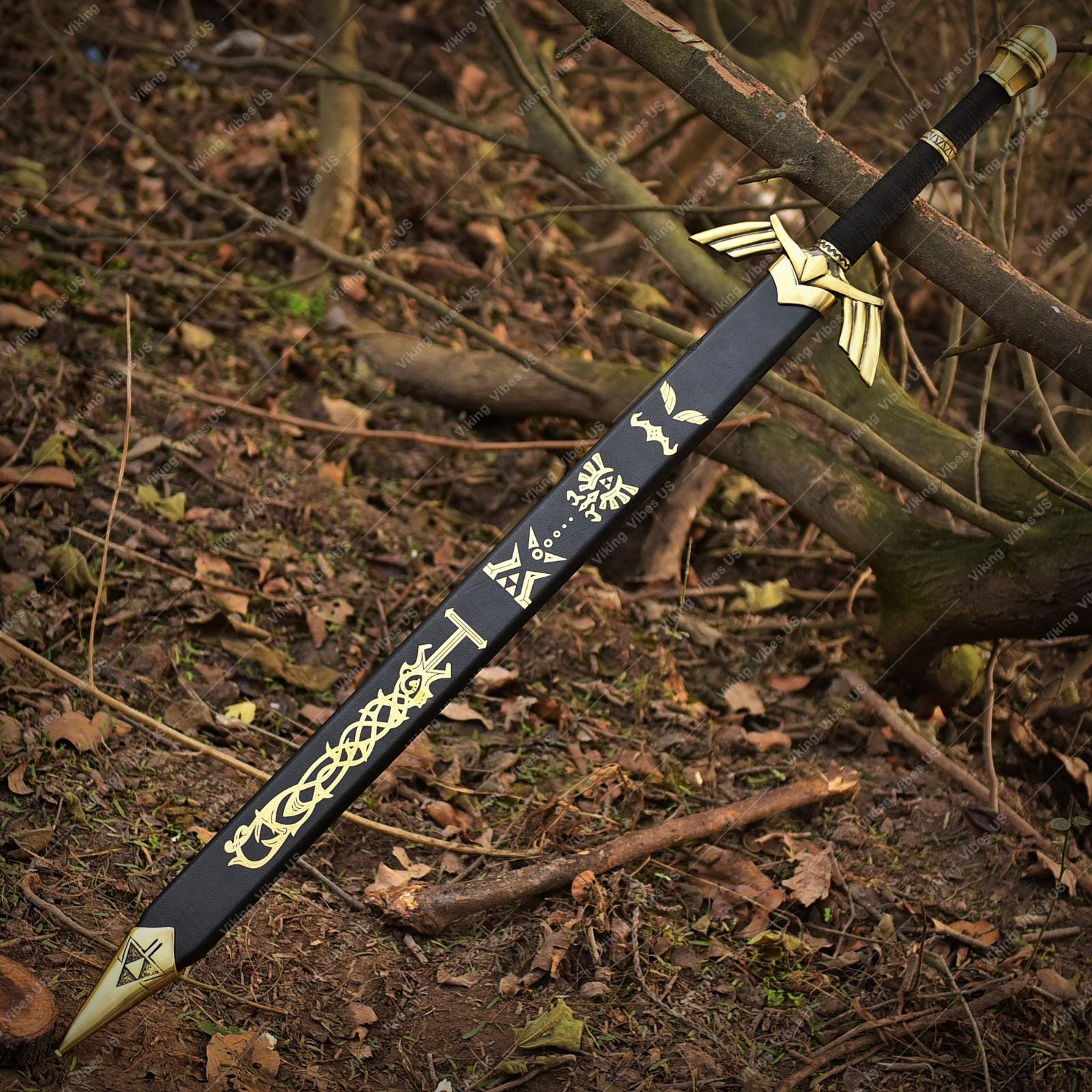 Damascus Steel Handmade Long Sword, Medieval Cosplay Viking Sword ...
