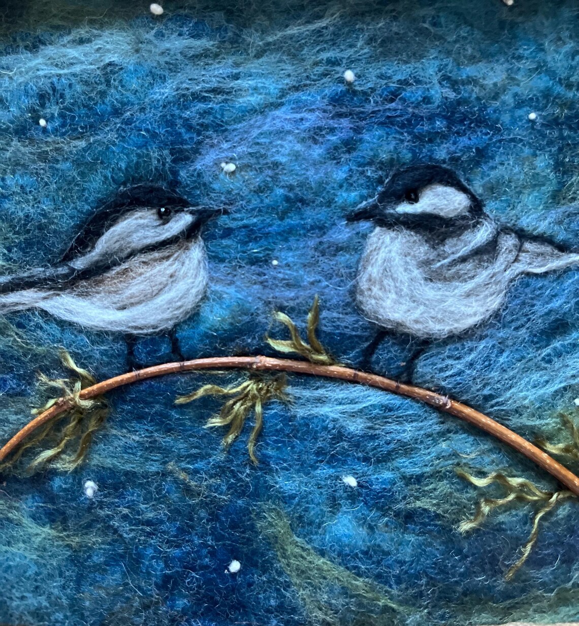 Textile Art Wool Painting - Etsy