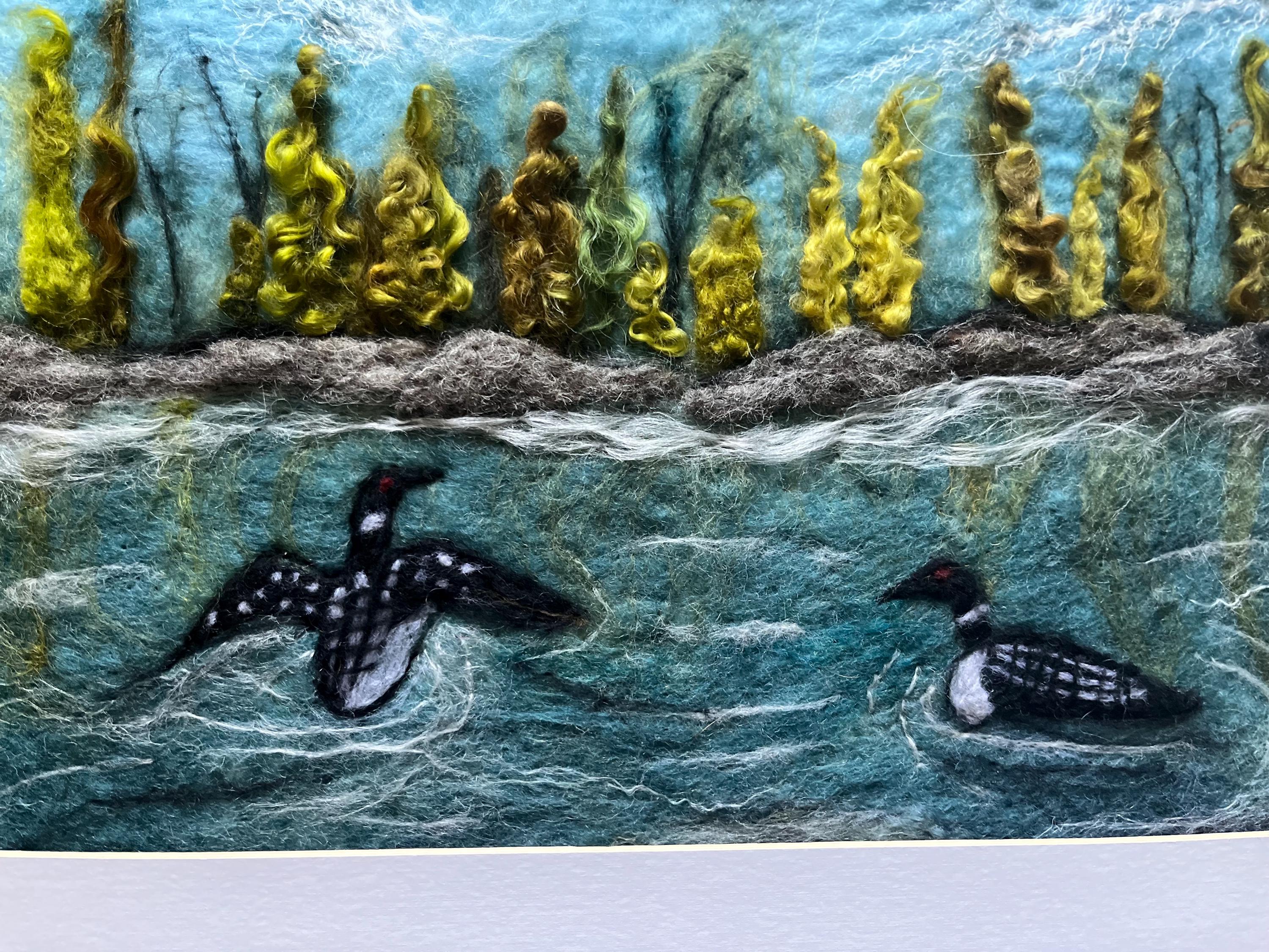 Fiber Art Wool Painting “taking Flight” - Etsy