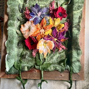 Abstract Floral Fiber Art - Etsy
