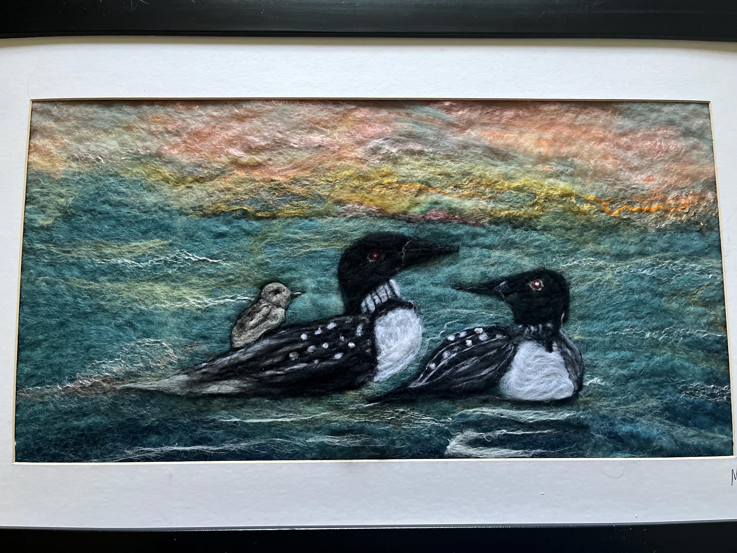 Fiber Art Wool Painting - Etsy