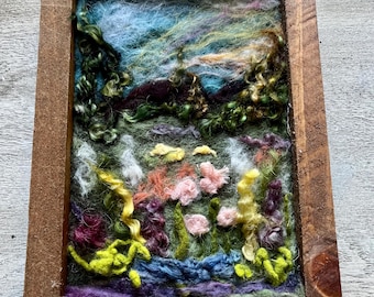 Textile Art Wool Painting - Etsy