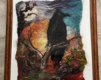 Textile Art Wool Painting - Etsy