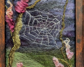 Textile Art Wool Painting - Etsy