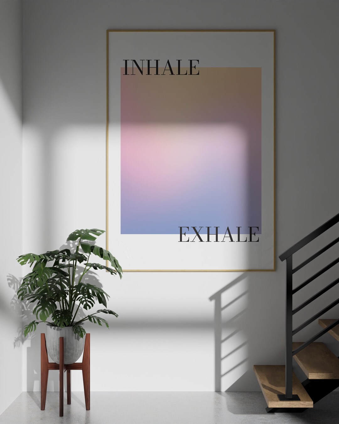 Inhale Exhale Poster - Etsy