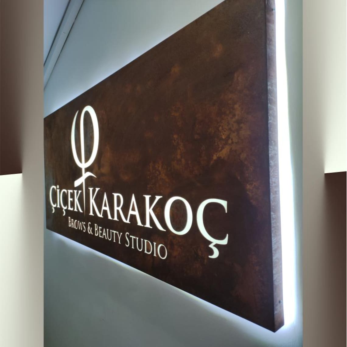 Rust Sign,corten Steel House,corten Sign Outdoor,corten Steel Lit ...