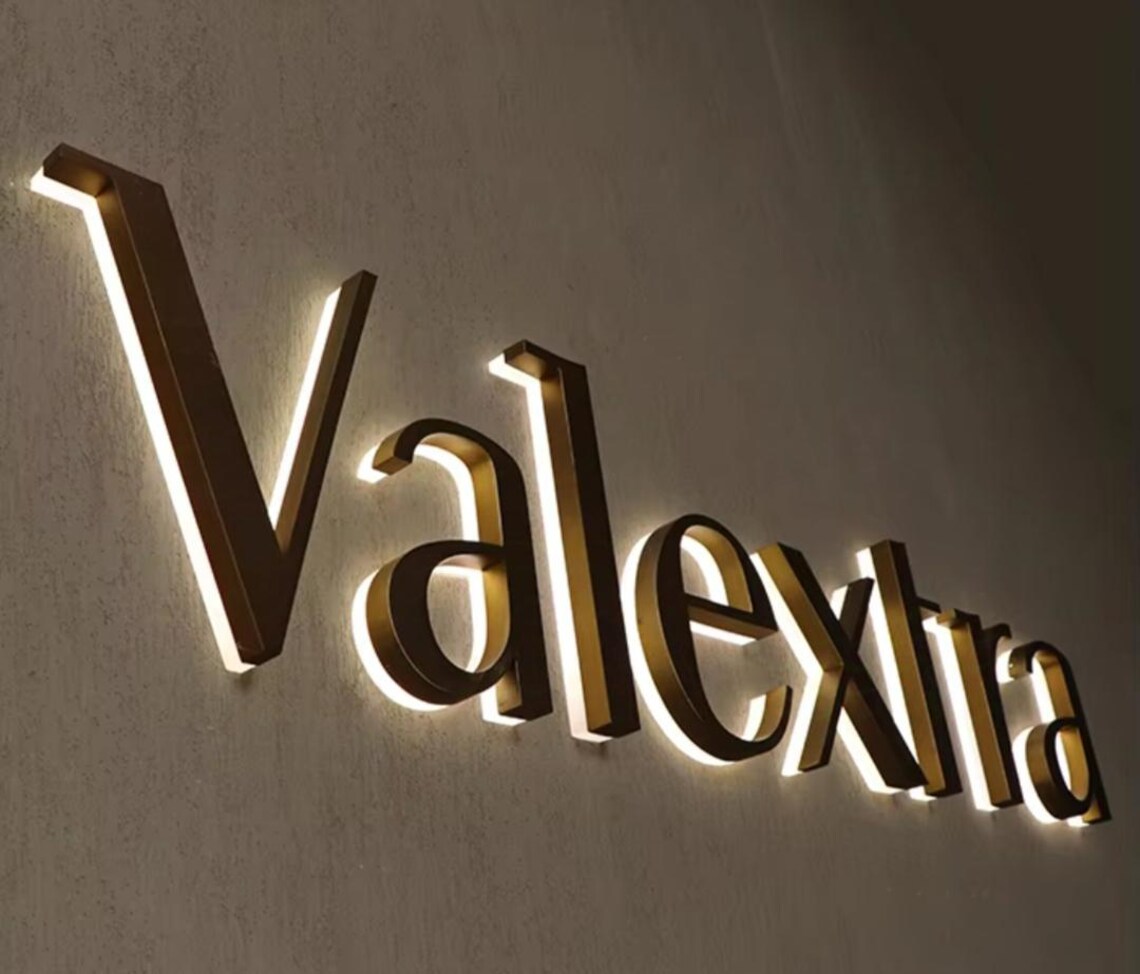 Custom Backlit Sign,illuminated Office,backlit Logo,business 3d Logo ...